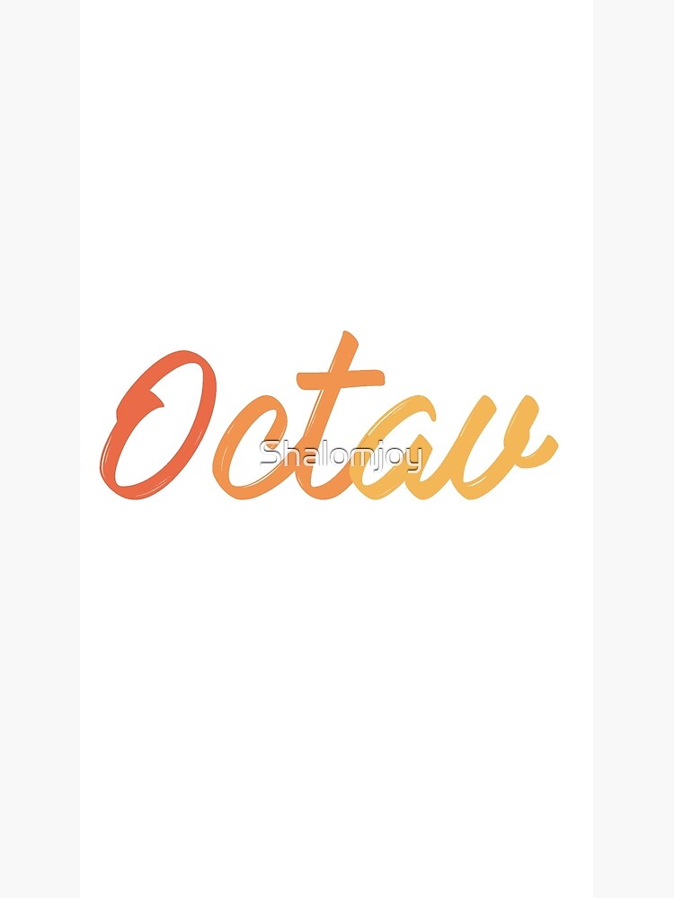 "Octav" Poster for Sale by Shalomjoy | Redbubble