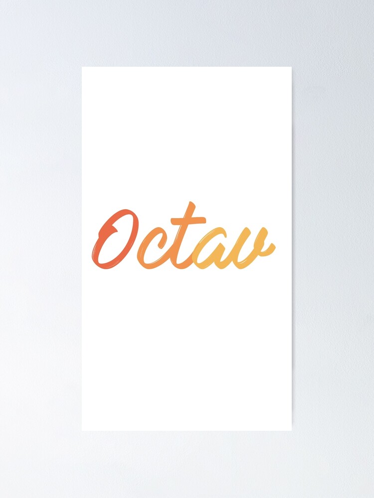 "Octav" Poster for Sale by Shalomjoy | Redbubble