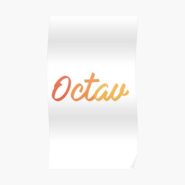 "Octav" Poster for Sale by Shalomjoy | Redbubble