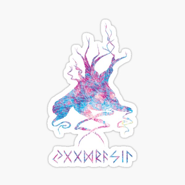 "Yggdrasil mythical tree" Sticker for Sale by suyuchendesign | Redbubble