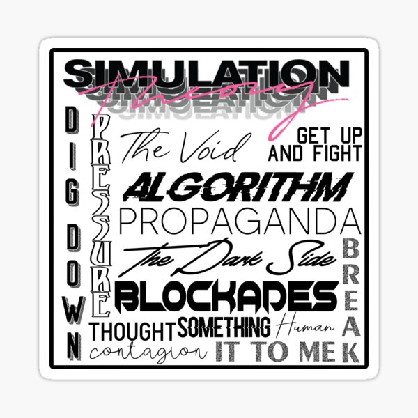"Simulation Theory- Muse" Sticker for Sale by Ajikimi | Redbubble