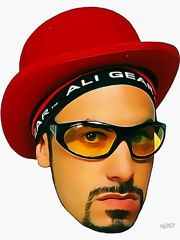 "Ali G - Ali Pally" Sticker for Sale by Stefanos Gerolemou | Redbubble