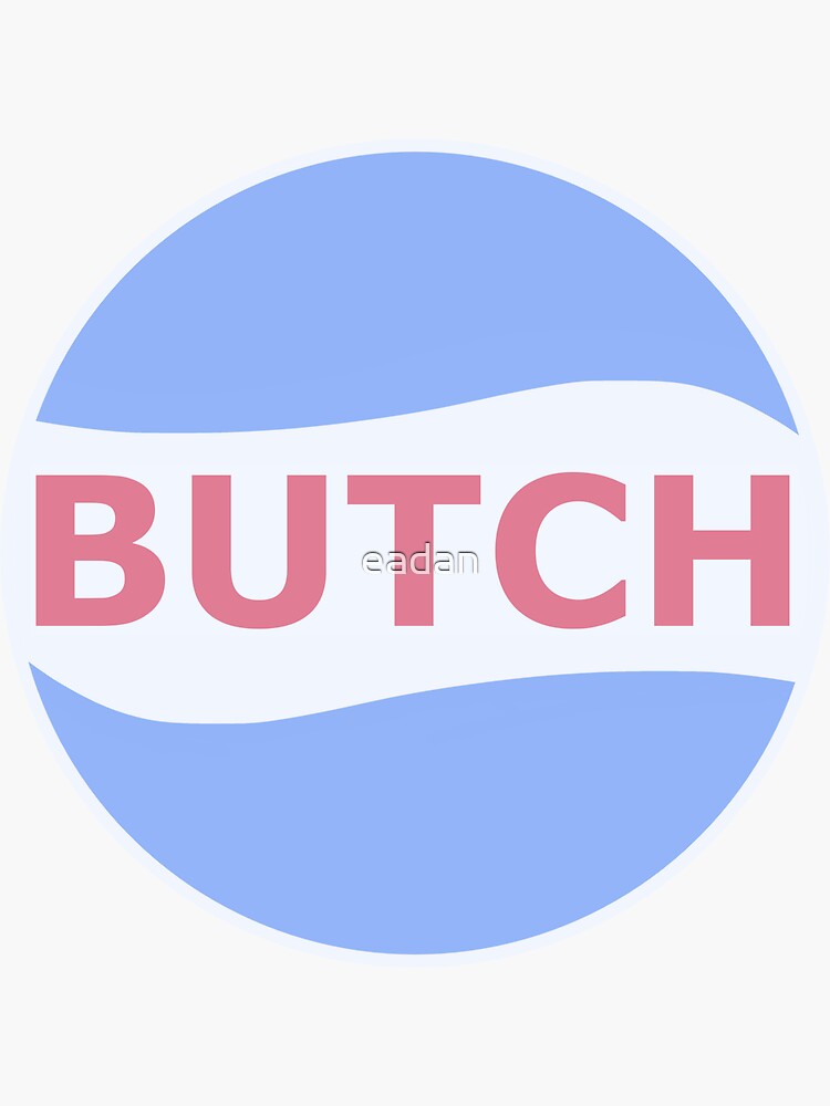 "LGBT Butch in Blue" Sticker for Sale by eadan | Redbubble