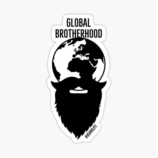 Beard Brotherhood Stickers | Redbubble