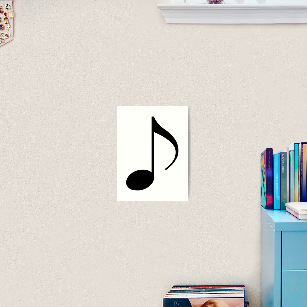 "Simple Eighth Musical Note Icon ♪" Poster for Sale by Dator | Redbubble