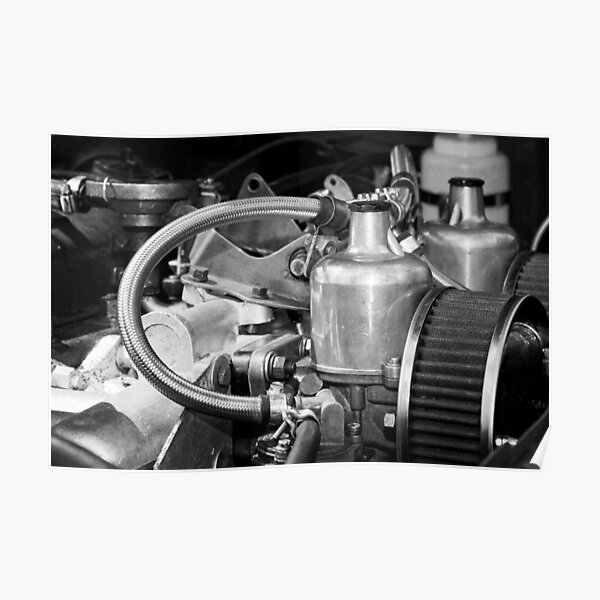 "Classic MG Sports Car Engine" Poster by robcole | Redbubble