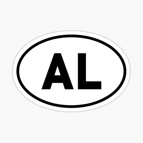"Oval AL" Sticker by ovals2 | Redbubble