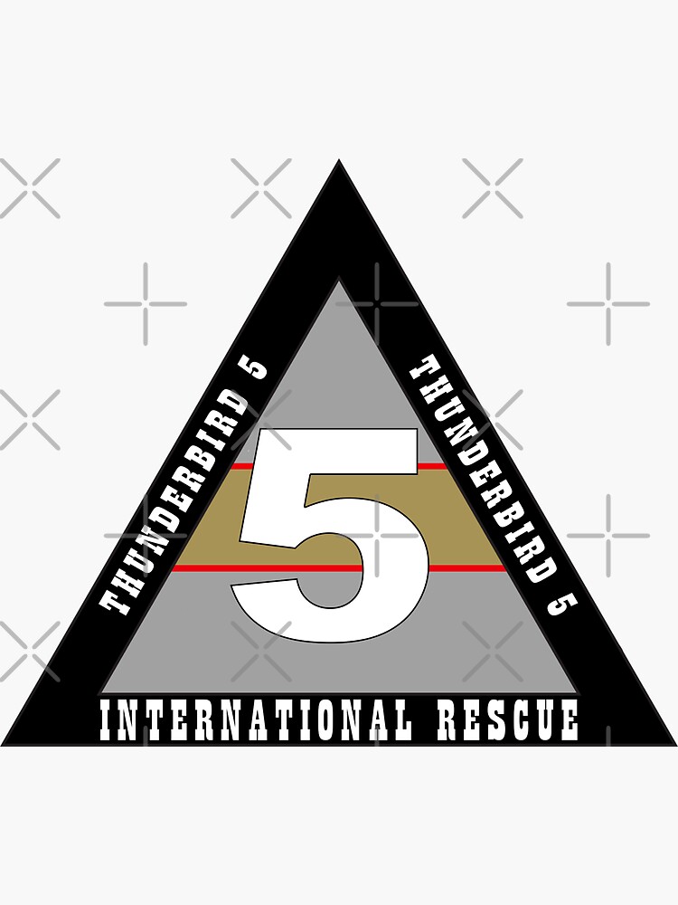 "Thunderbirds - TB5" Sticker by Bloxworth | Redbubble