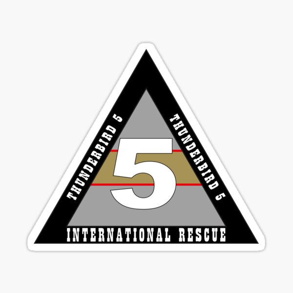 "Thunderbirds - TB5" Sticker by Bloxworth | Redbubble