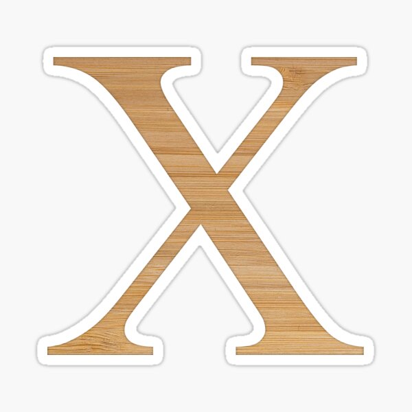 "Wooden X" Sticker for Sale by JacksonML | Redbubble