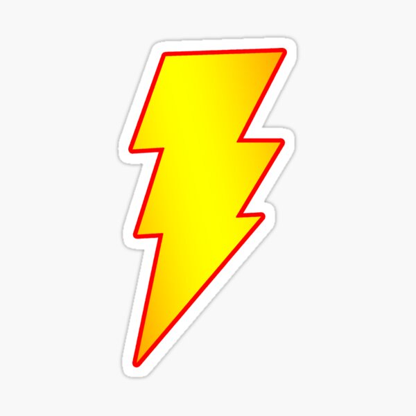 "Shazam Logo" Sticker by akbangar | Redbubble