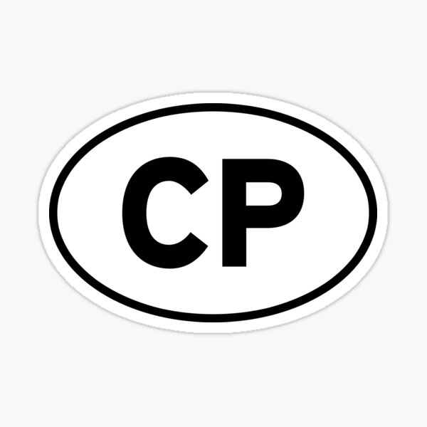 "Oval CP" Sticker for Sale by ovals2 | Redbubble
