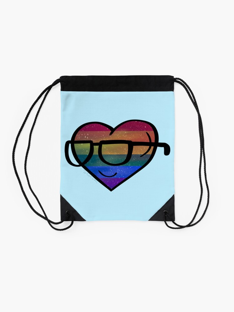 "Rainbow Galaxy Patton Sanders Logo" Drawstring Bag for Sale by shelnyx ...