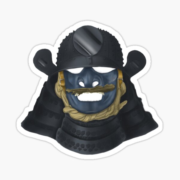 "Blue Mask Kabuto" Sticker by adamsmithdesign | Redbubble