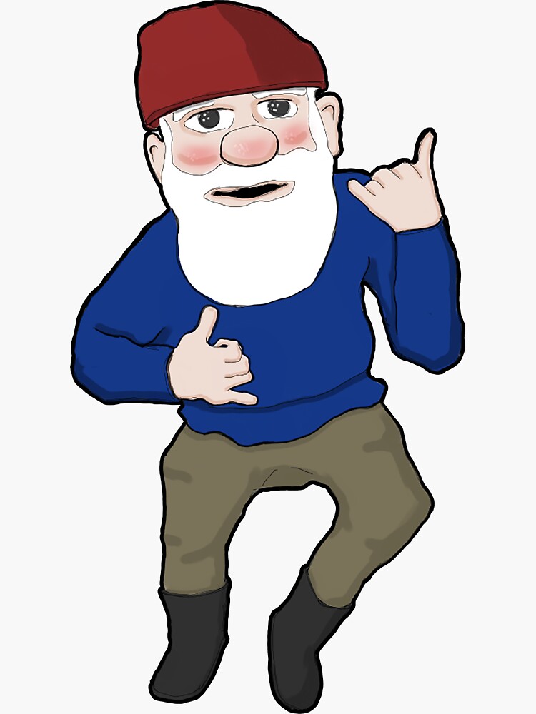 "Not a Gnelf, Not a Gnoblin" Sticker for Sale by adamsmithdesign ...