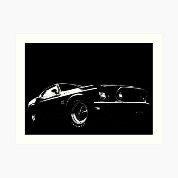 1969 Mustang Boss 429 Art Prints | Redbubble