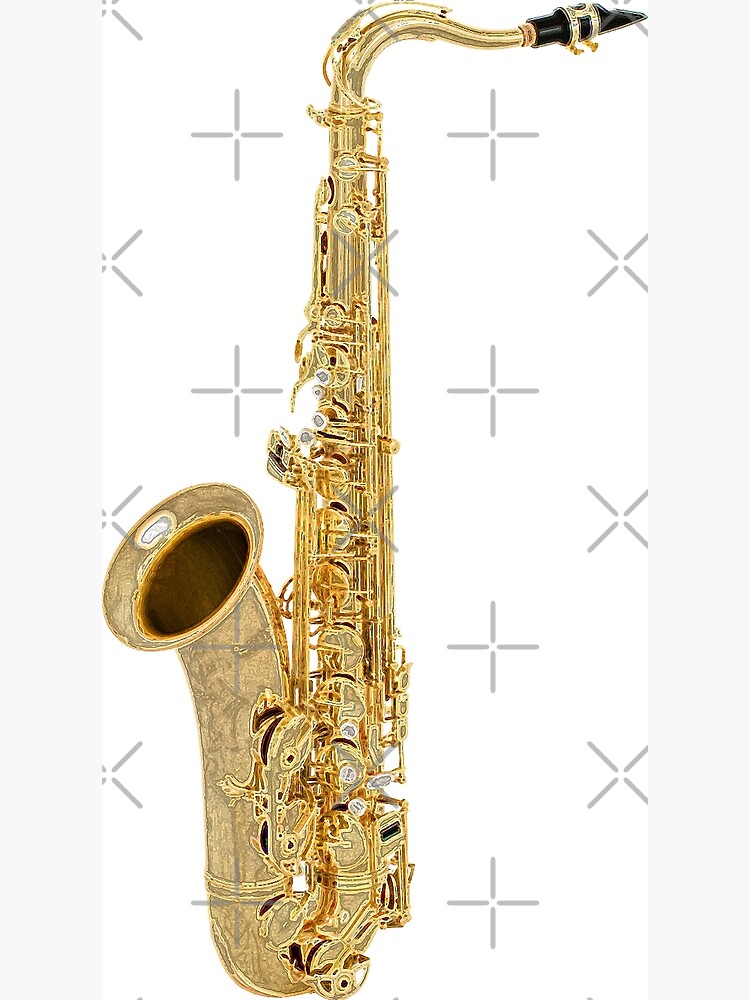 "Tenor Saxophone" Poster for Sale by Havocgirl | Redbubble