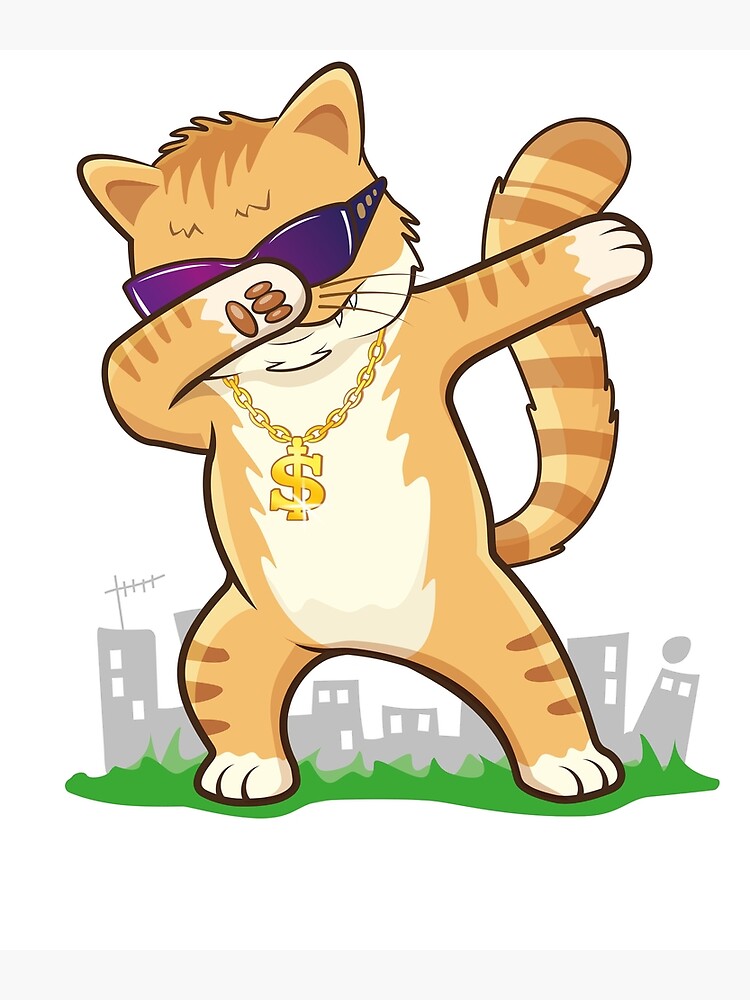 "Dabbing Cat Dab Tomcat Hip Hop Fun Geschenk" Poster by Teefredo ...