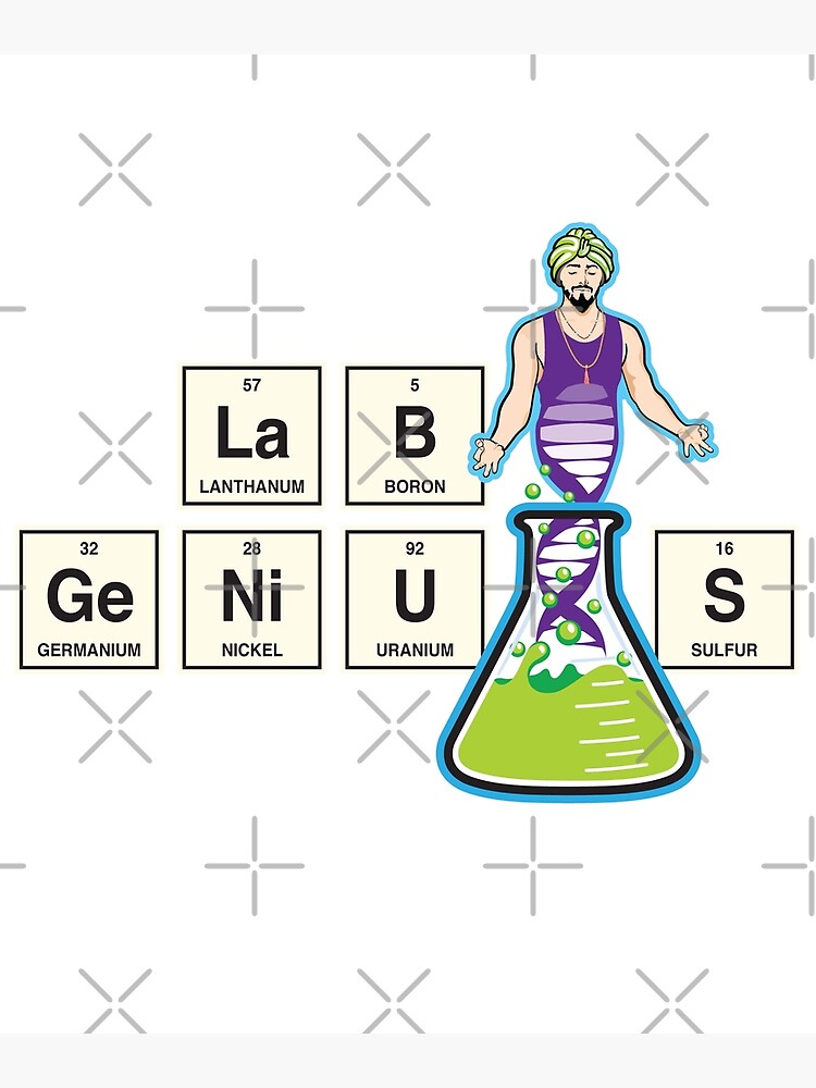 "Lab Genius Magic Science Genie for the Pro Researcher" Art Print by ...