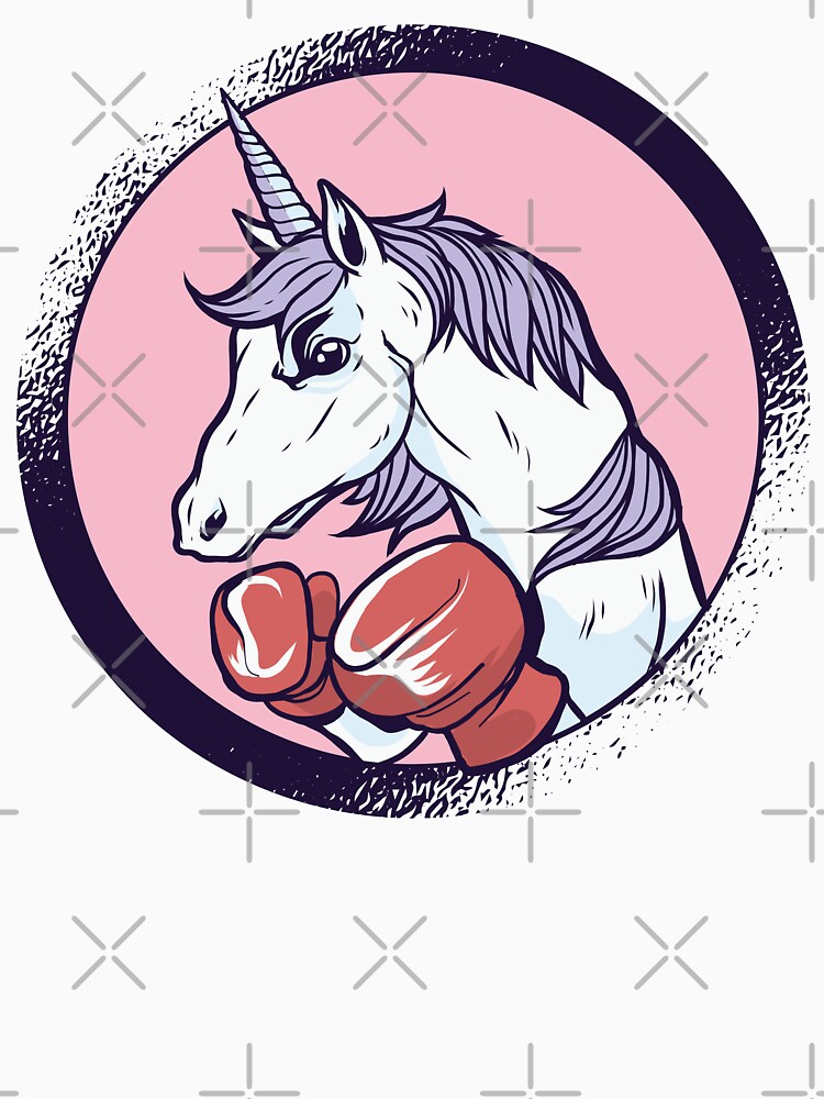"Unicorn women's boxing T-shrt." T-shirt by emphatic | Redbubble ...