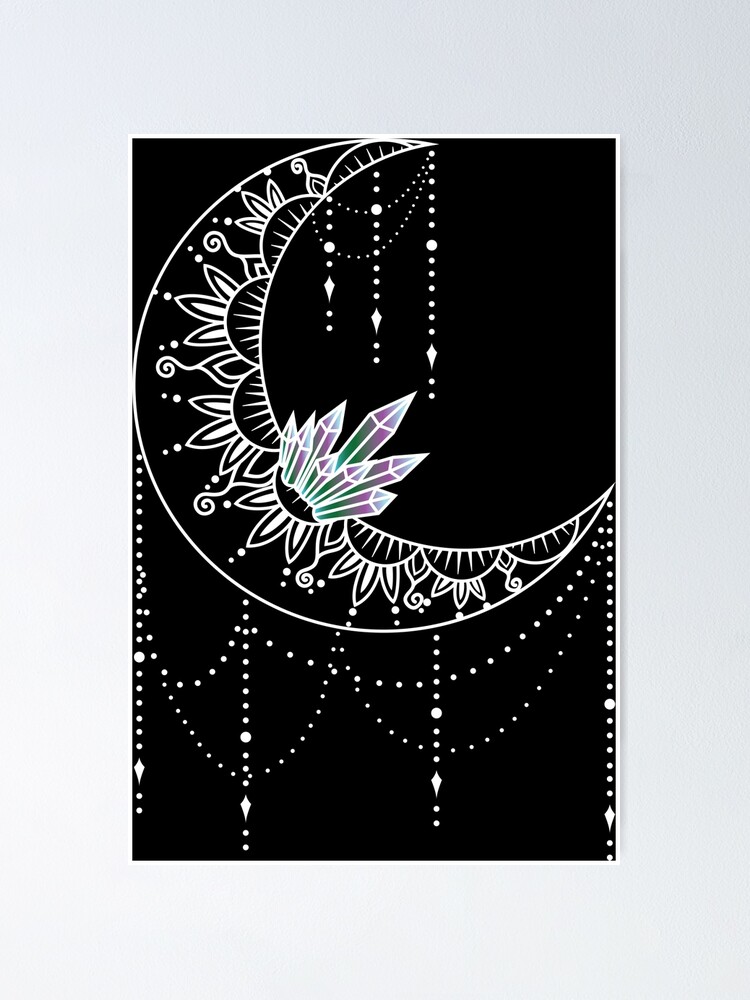 "Crystal moon " Poster for Sale by Edmunster23 | Redbubble