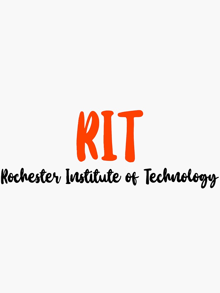 "RIT" Sticker by emilysstickerss | Redbubble