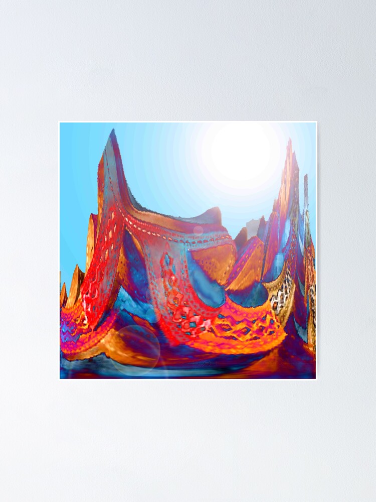 "Landscape Bridges Abstract" Poster for Sale by CarloVaro | Redbubble
