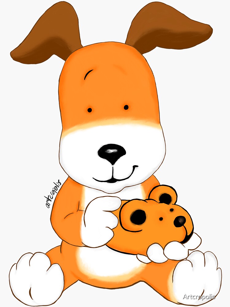 "Kipper and His Slipper" Sticker for Sale by Artcropolis | Redbubble