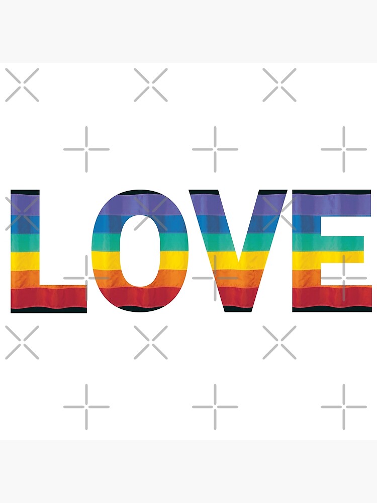 "Rainbow Love Word Art" Poster by angelmalfoy | Redbubble