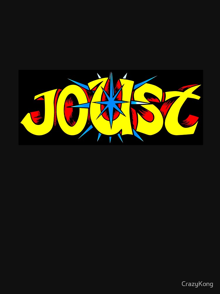 "Joust Arcade Game Logo" T-shirt for Sale by CrazyKong | Redbubble ...