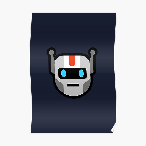 "Robot Emoji" Poster for Sale by Feelklin | Redbubble