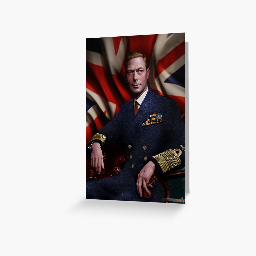 "King George VI of England, colorized by Alex Lim from a photo taken by Yousuf Karsh, 1943 ...