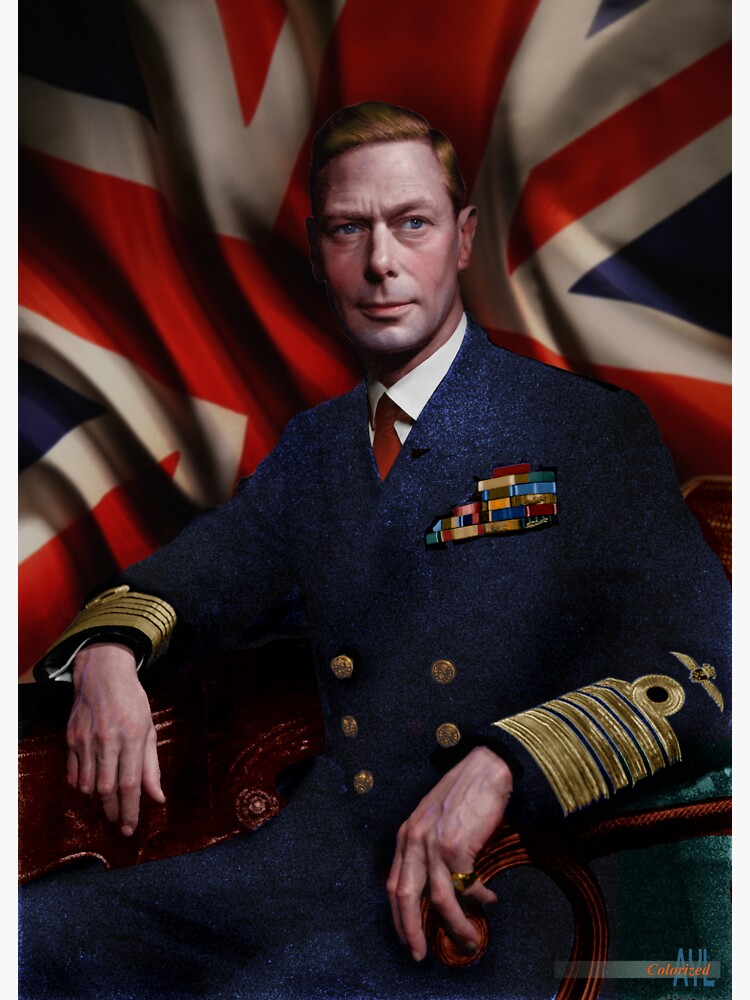 "King George VI of England, colorized by Alex Lim from a photo taken by Yousuf Karsh, 1943 ...