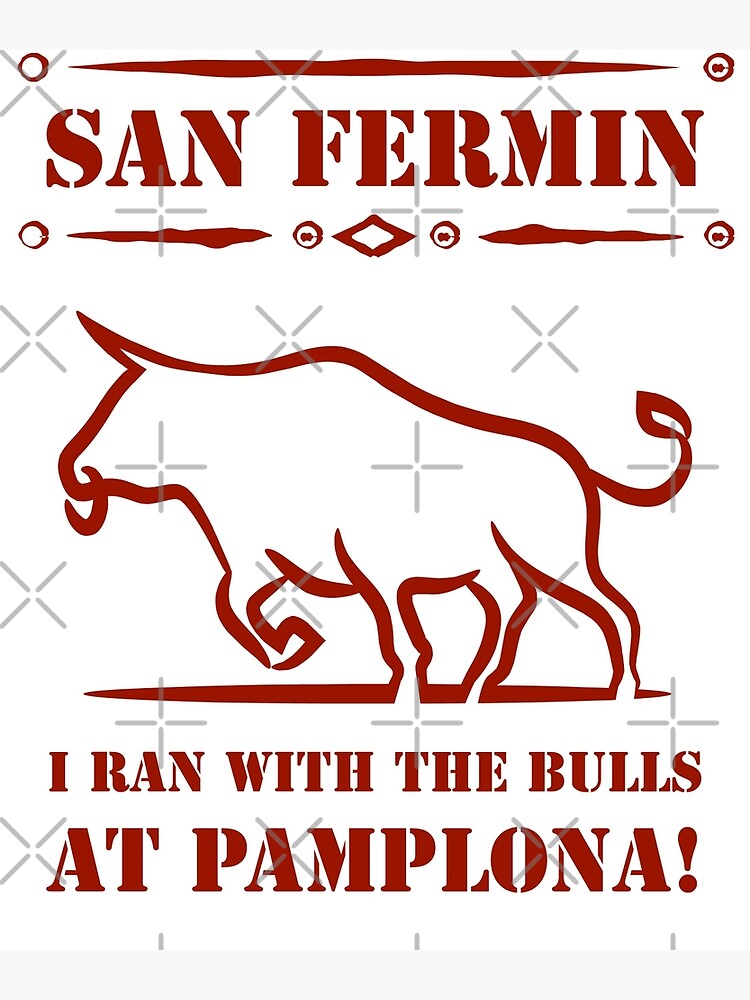 "San Fermin Running With The Bulls Festival Pamplona July" Photographic ...