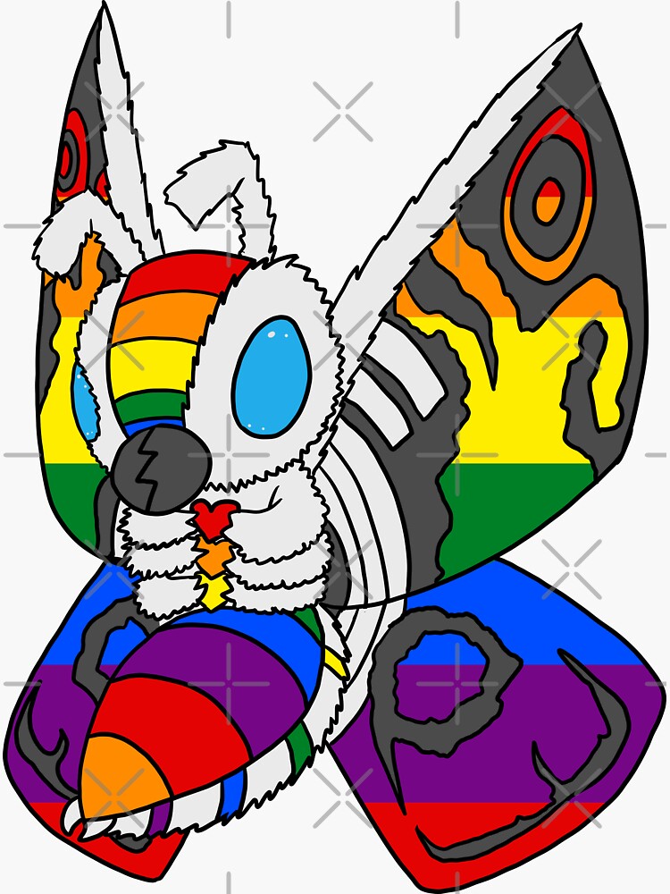 "It is Pride Moth!" Sticker by RenaInnocenti | Redbubble