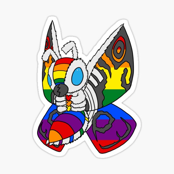 "It is Pride Moth!" Sticker by RenaInnocenti | Redbubble