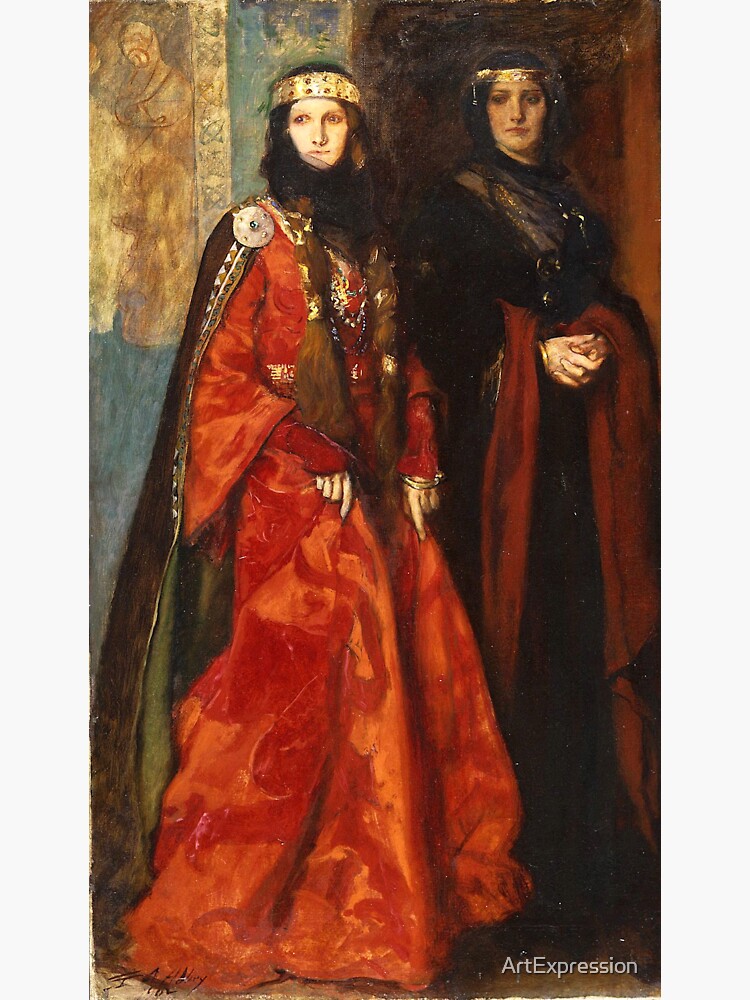 "King Lear: Goneril and Regan, Act I, Scene I by Edwin Austin Abbey" Sticker for Sale by ...