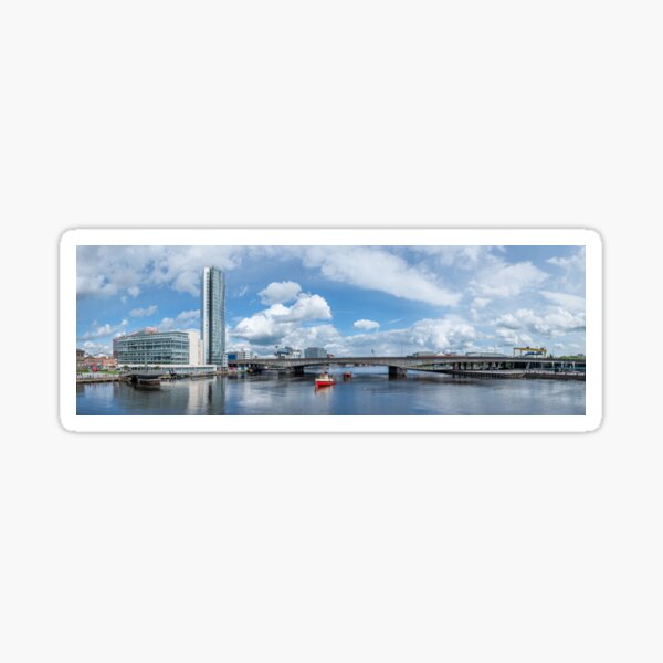 "River Lagan Bridge, Belfast" Sticker for Sale by nrbphotography ...