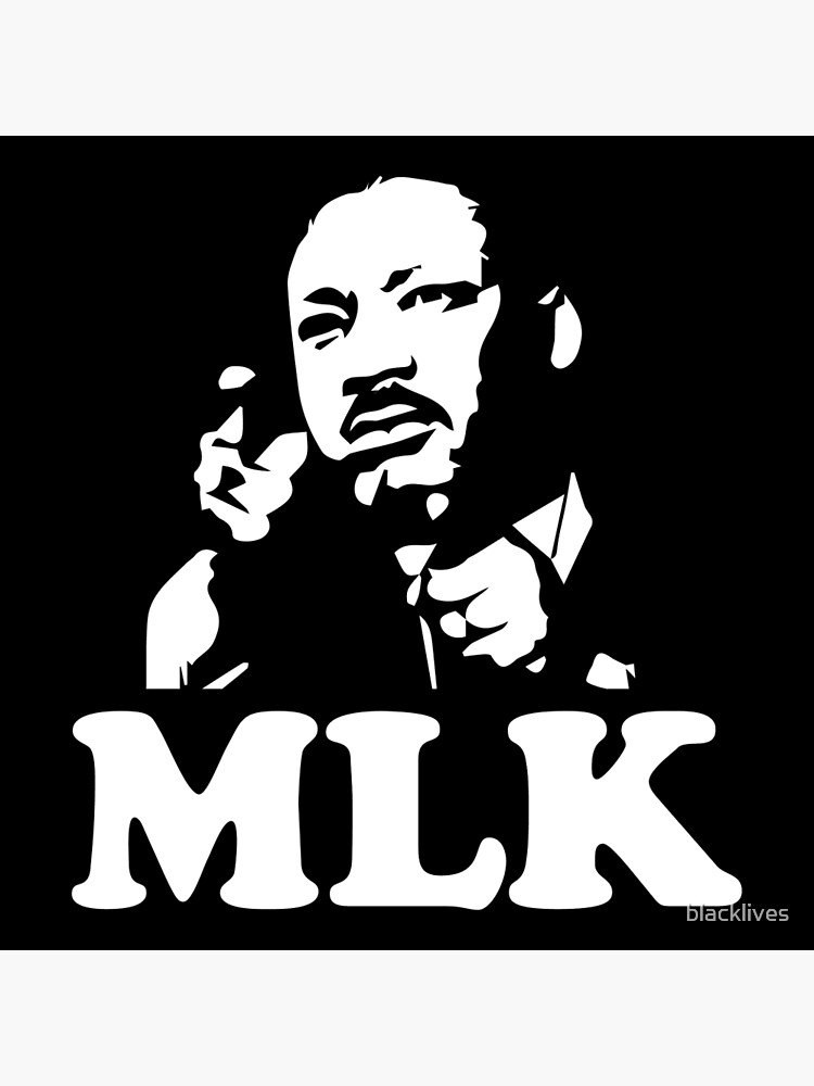 "MLK STICKER" Art Print for Sale by blacklives | Redbubble