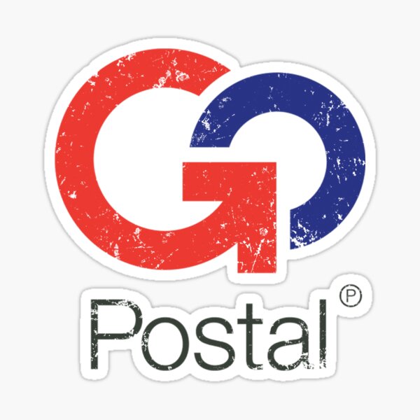 "Go Postal" Sticker for Sale by Sketchfiles | Redbubble