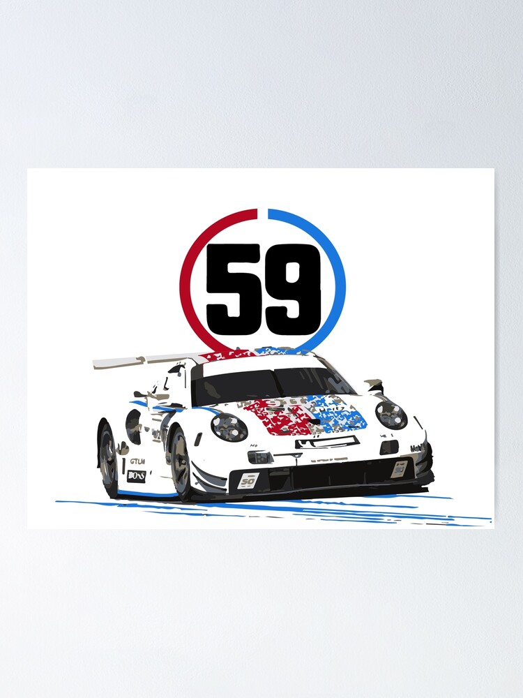 "Race Car #59" Poster for Sale by FromThe8Tees | Redbubble