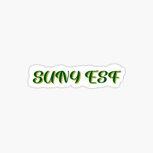 "SUNY ESF" Sticker for Sale by emilysstickerss | Redbubble