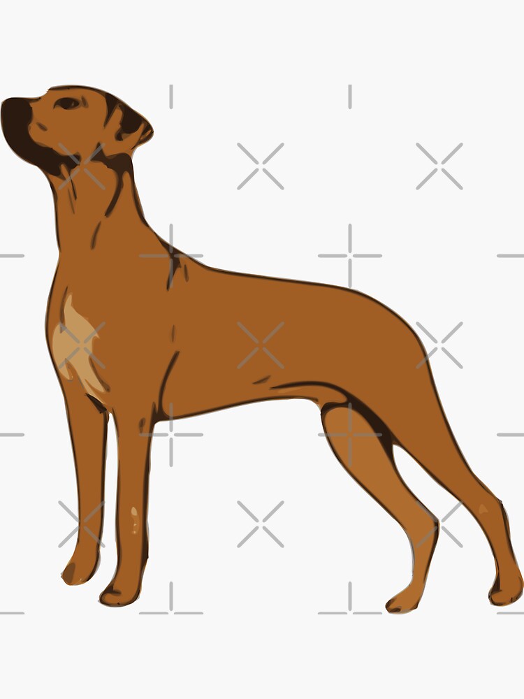 "Rhodesian Ridgeback" Sticker for Sale by Alexis-Gin | Redbubble