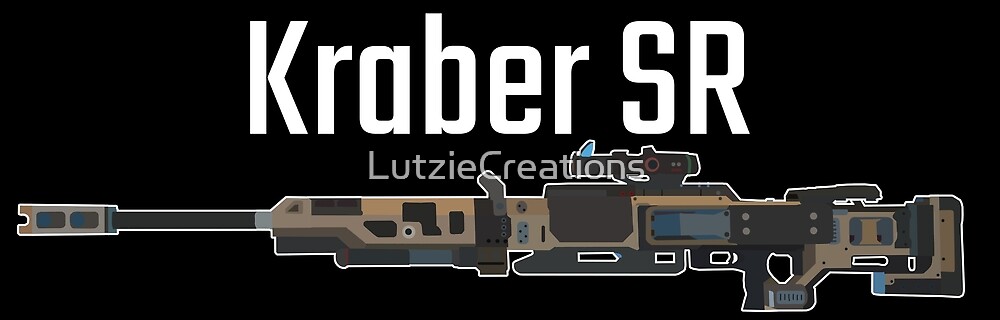 "Apex Legends Kraber Sniper Rifle Black" by LutzieCreations | Redbubble