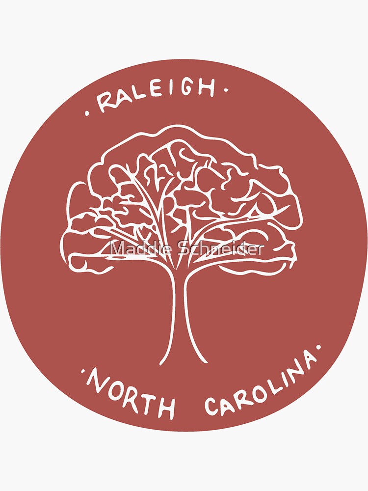 "Raleigh North Carolina" Sticker by MaddieandRenee | Redbubble