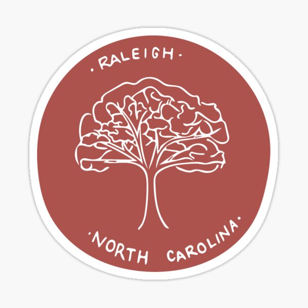 "Raleigh North Carolina" Sticker by MaddieandRenee | Redbubble
