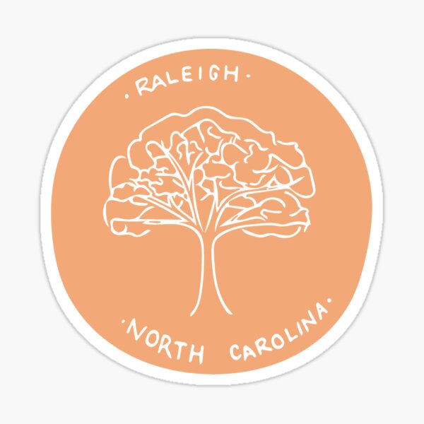 "Raleigh North Carolina" Sticker for Sale by MaddieandRenee | Redbubble