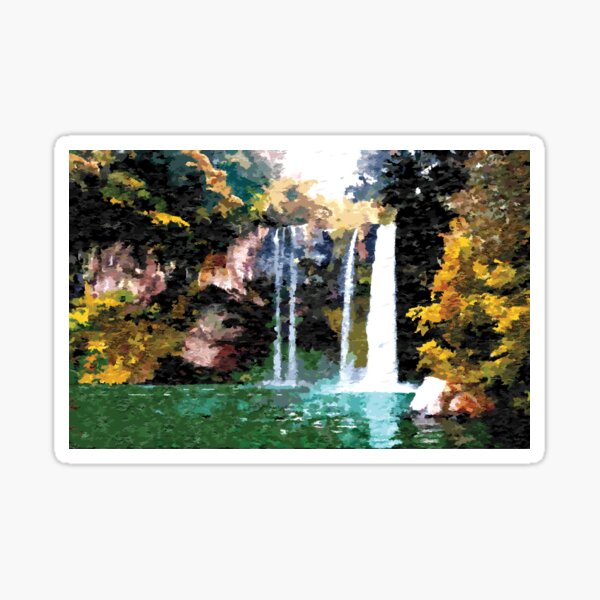 "Waterfall" Sticker by Babakish | Redbubble