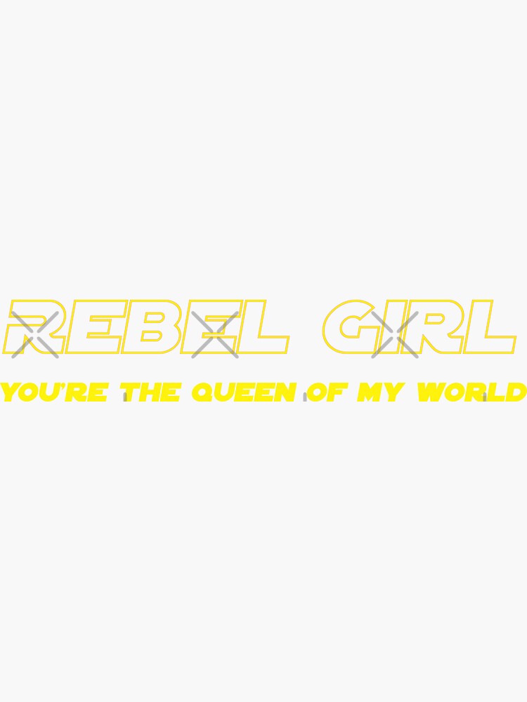 "Rebel Girl" Sticker for Sale by tpanthro1 | Redbubble