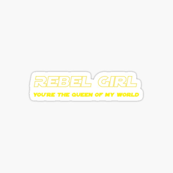 Rebel Girl Sticker For Sale By Tpanthro1 Redbubble